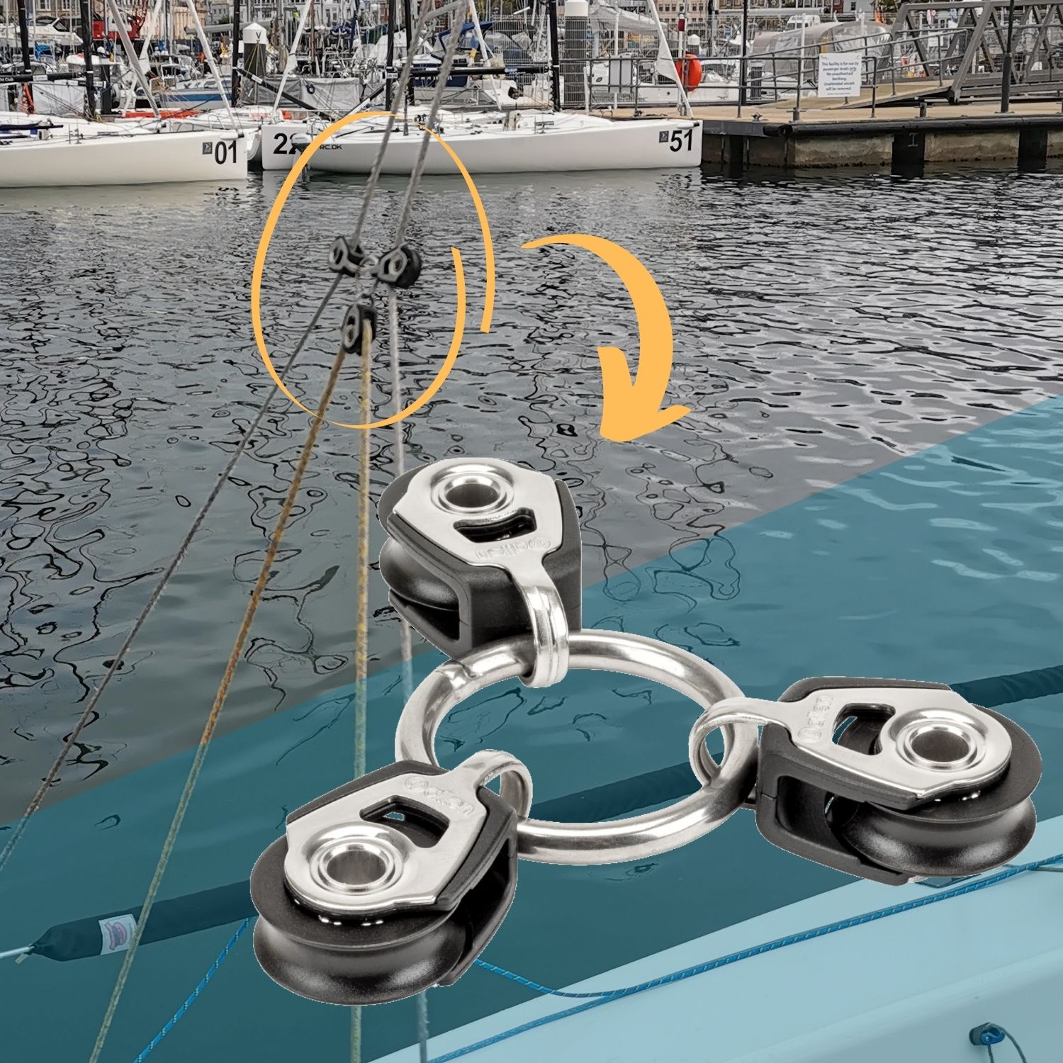 Product Feature – Backstay Blocks » Allen | Performance Sailing Hardware